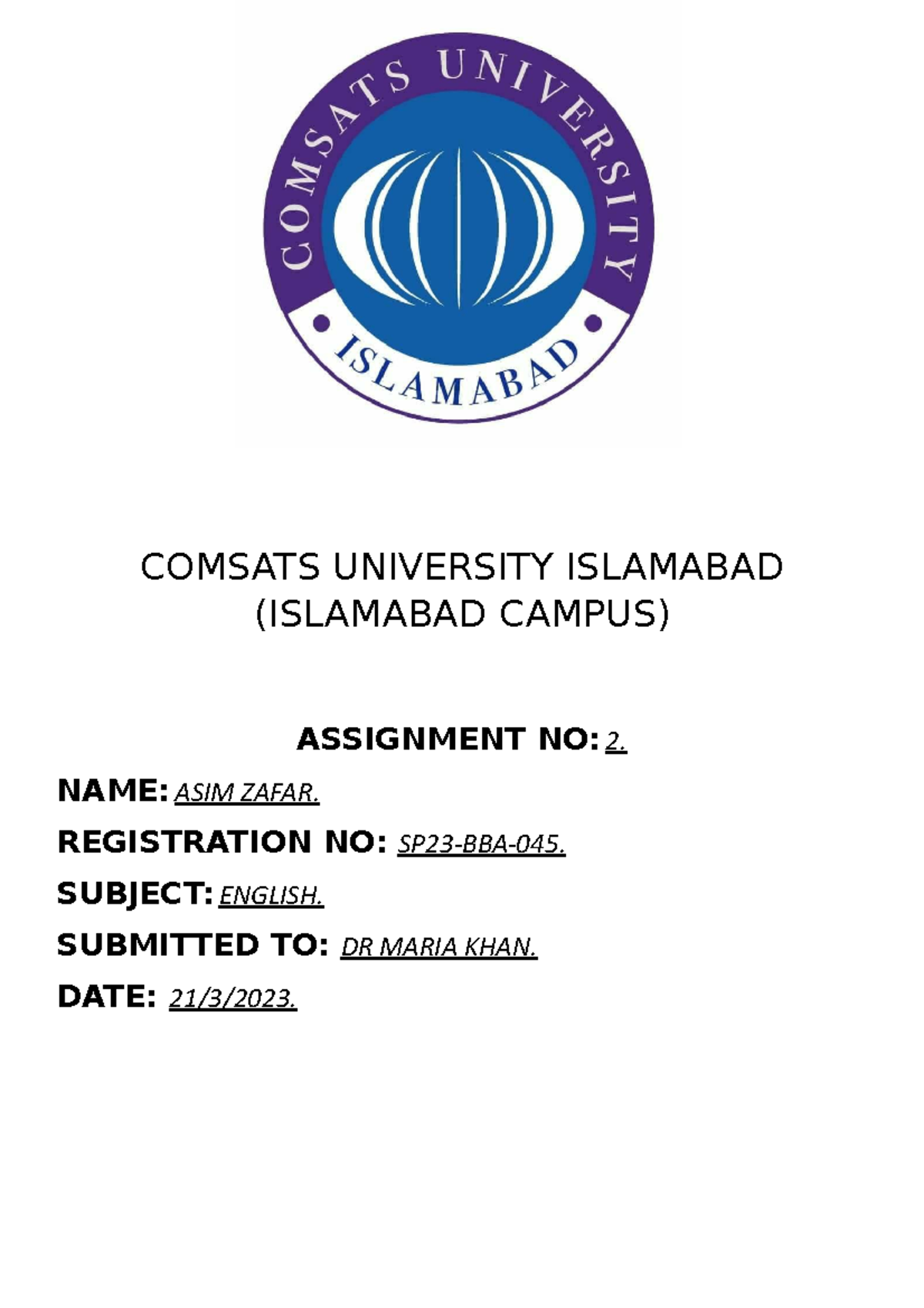 (ASIM Zafar) 045-ENG - hwd dwduwy duywdyw udyw uduwy duw udh - COMSATS ...