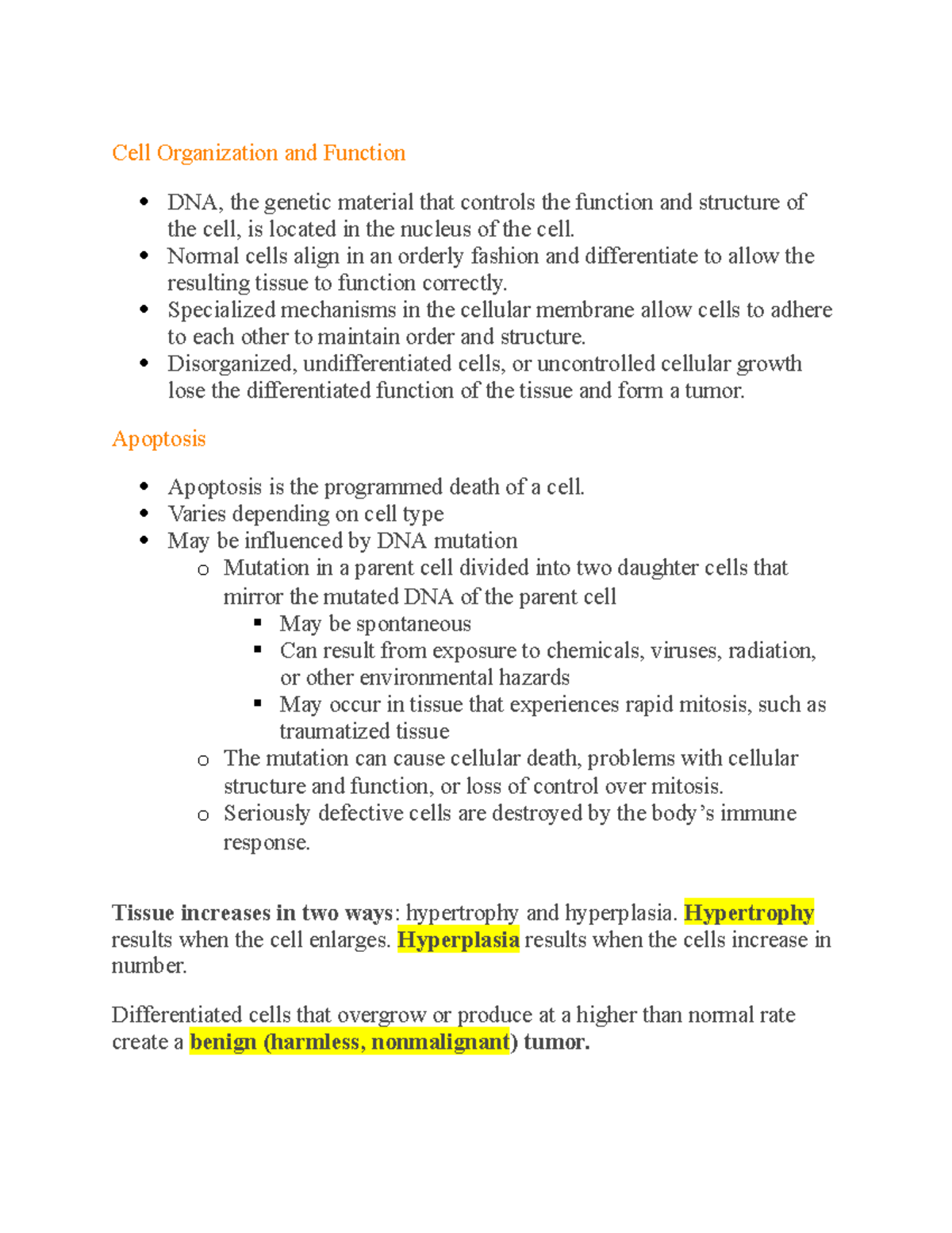 Ch 11 - Development - Cell Organization and Function DNA, the genetic ...
