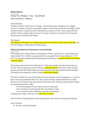 HIST 140- Israeli Statehood and Palestinian Refugeedom - Early Israeli ...