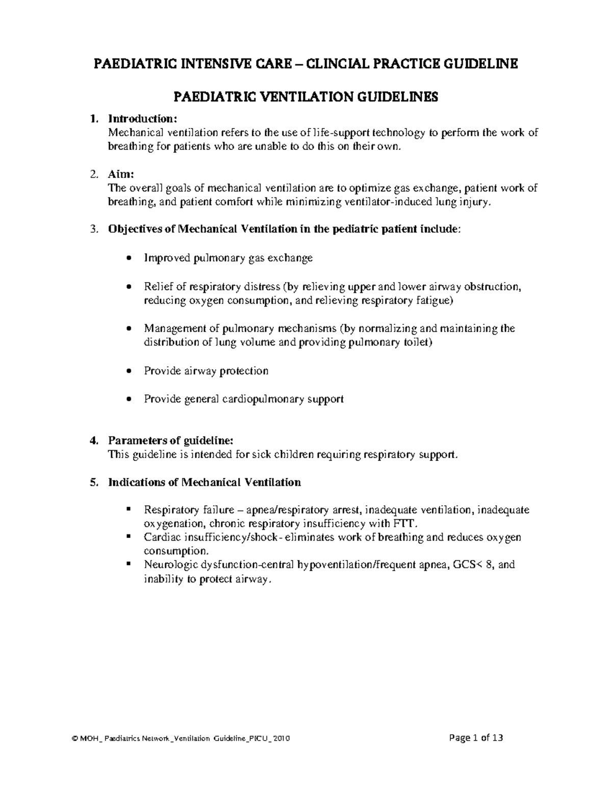 Ventilation-Guidelines-for-PICU Oct-2010 - PAEDIATRIC INTENSIVE CARE ...