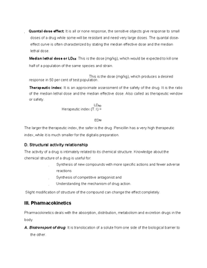 TP2 Part 2 - These are lecture notes for Topics In Pharmacy. This is ...