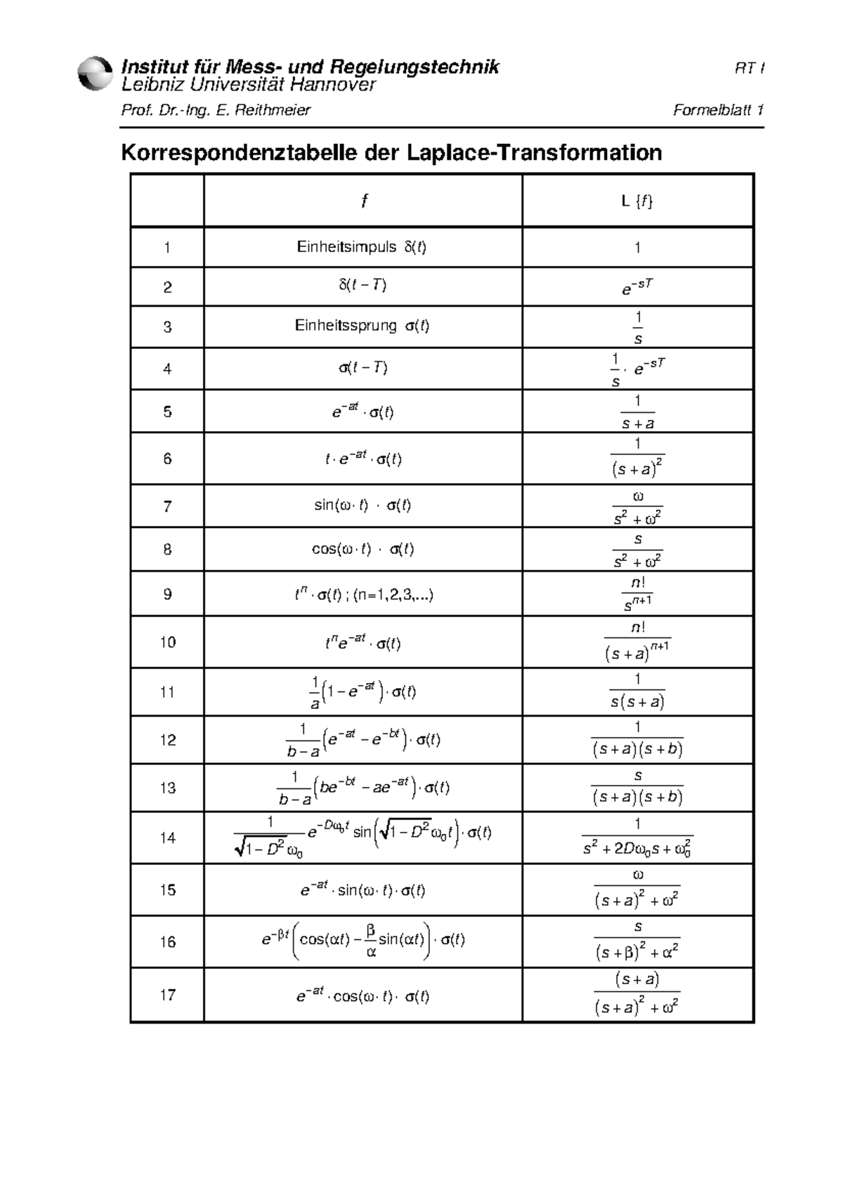 Formelsammlung Elektrotechnik