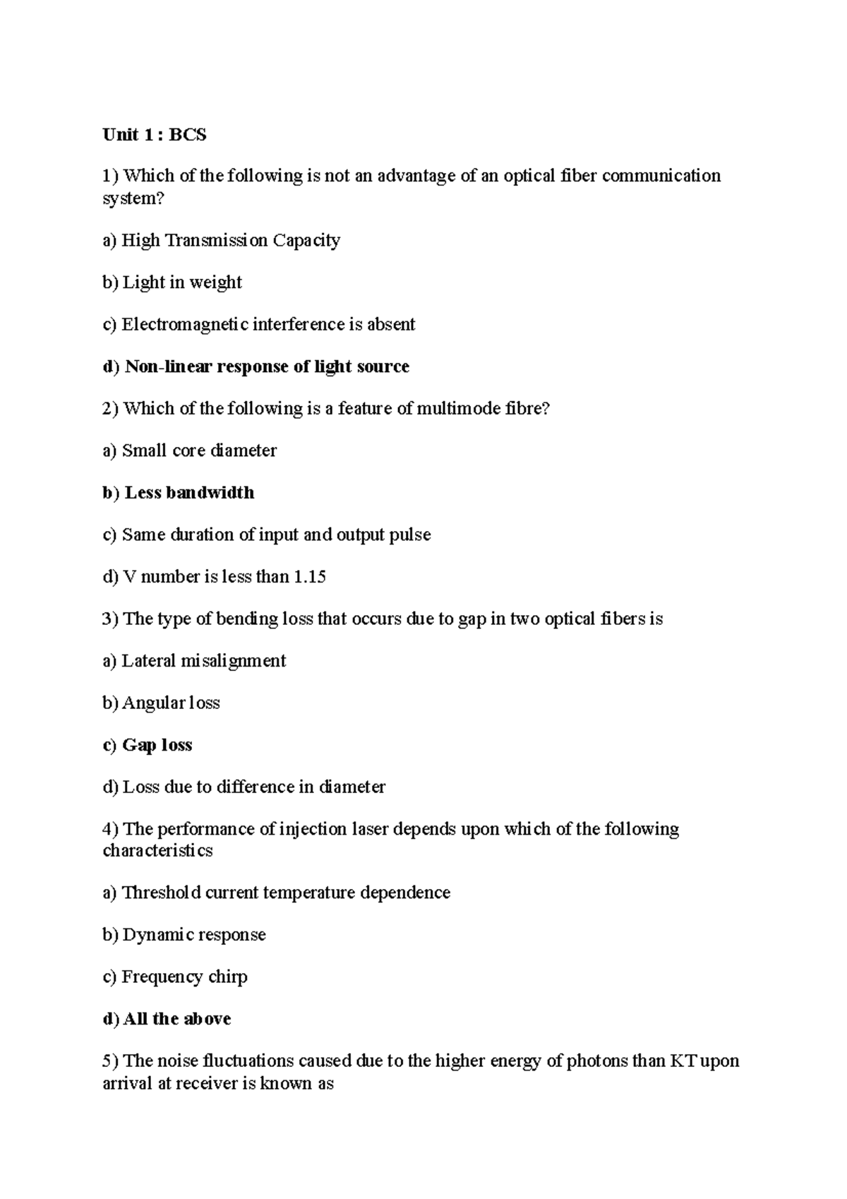 BCS MCQs-123 - Lecture notes 1-2 - Unit 1 : BCS Which of the following ...