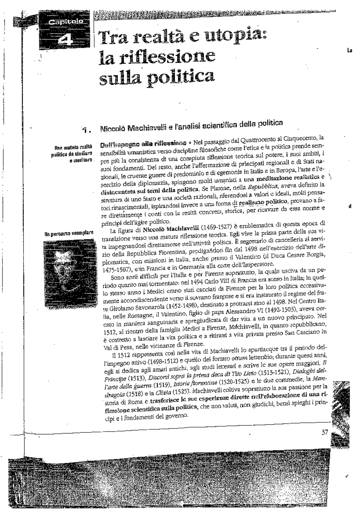 Tra realt e utopia - Letteratura Italiana - Studocu