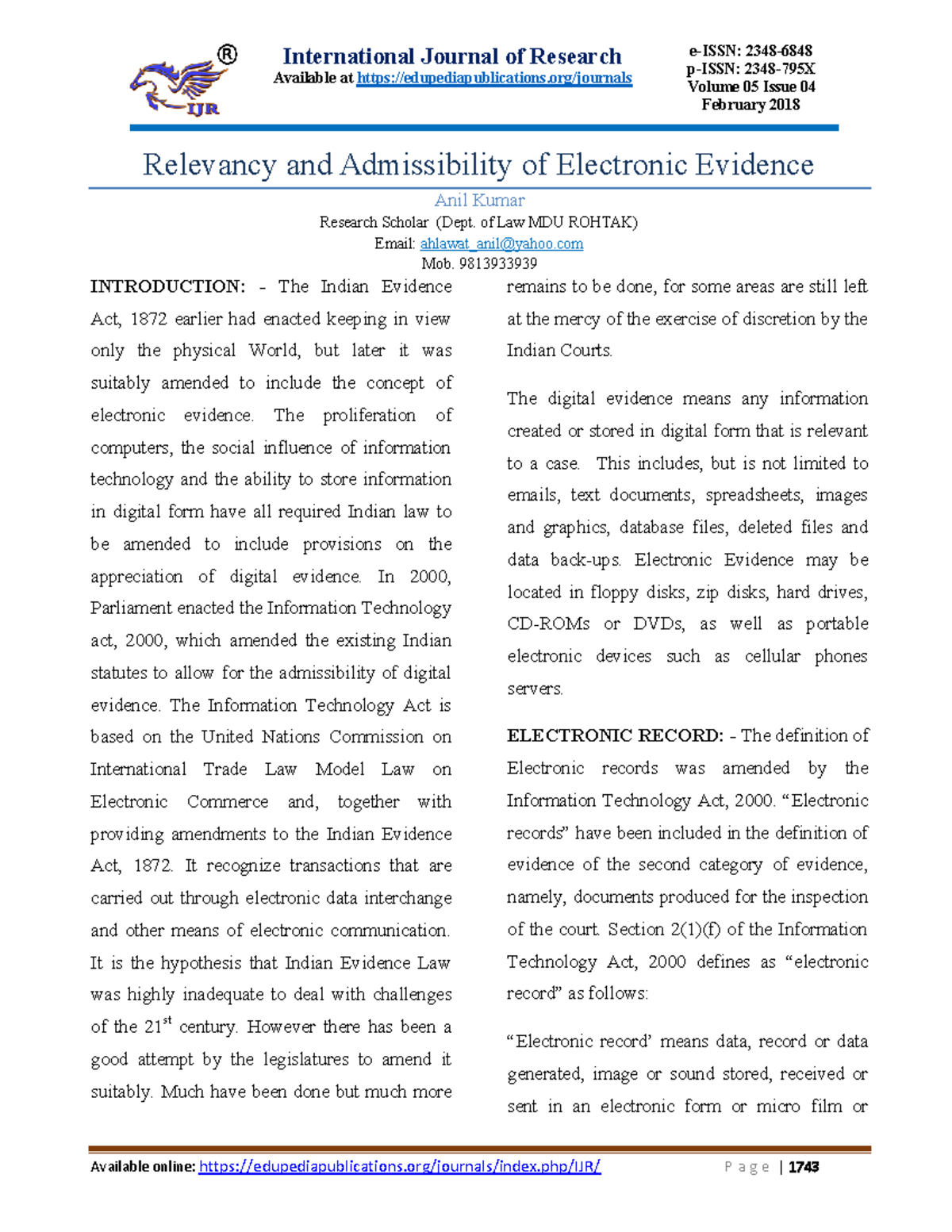 12540 12603 1 PB - Electronic evidence guide. - International Journal ...