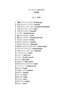 Kosakata Bab 31~35 Minna no Nihongo 2 - BAB 31 Kaimasu = kaou (membeli ...