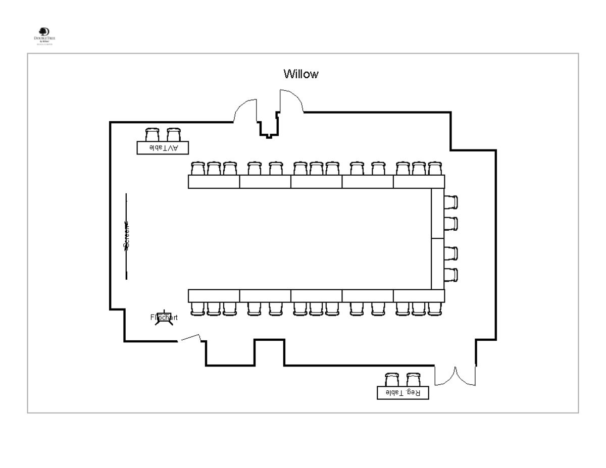 Willow U-Shape room set up for Grand Hyatt hotel in Kuala Lumpur 2024 ...