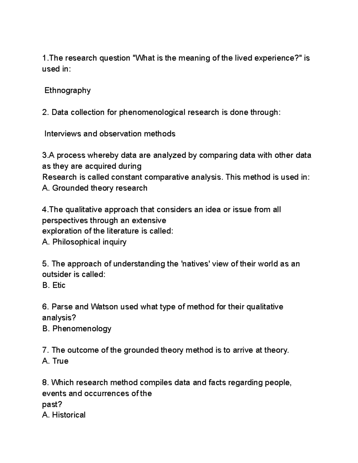 Coursework-Material Paper-1 - 1 research question "What is the meaning ...