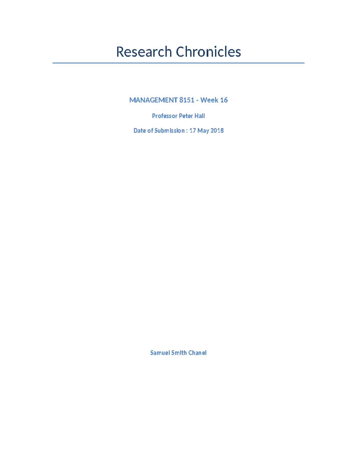Management-8151-Research Chronicles - Research Chronicles MANAGEMENT ...
