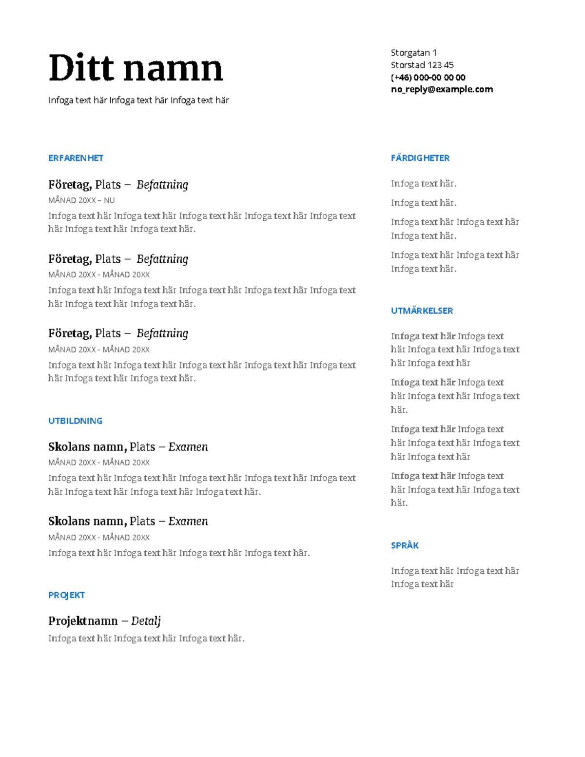 Resumé - ncd jcbdb dhbfr hb - Ditt namn Infoga text här Infoga text här ...