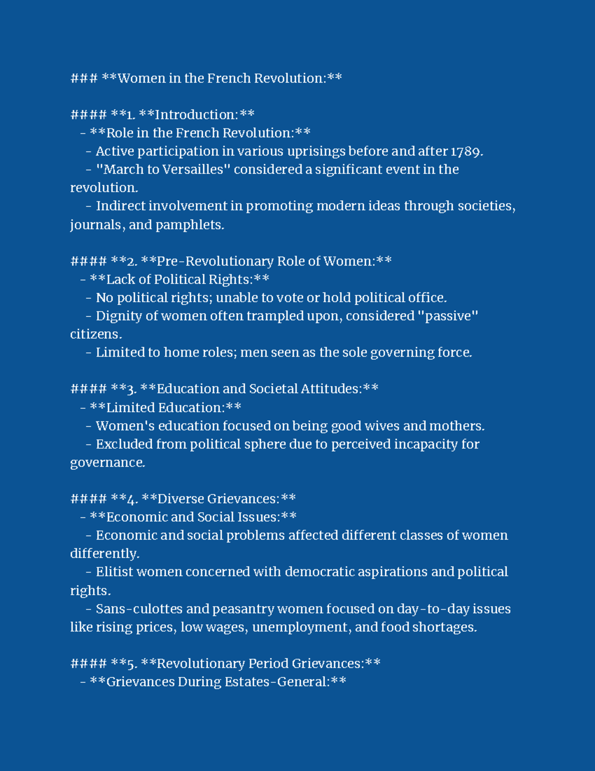 Women in French Revolution - Women in the French Revolution: **1 ...