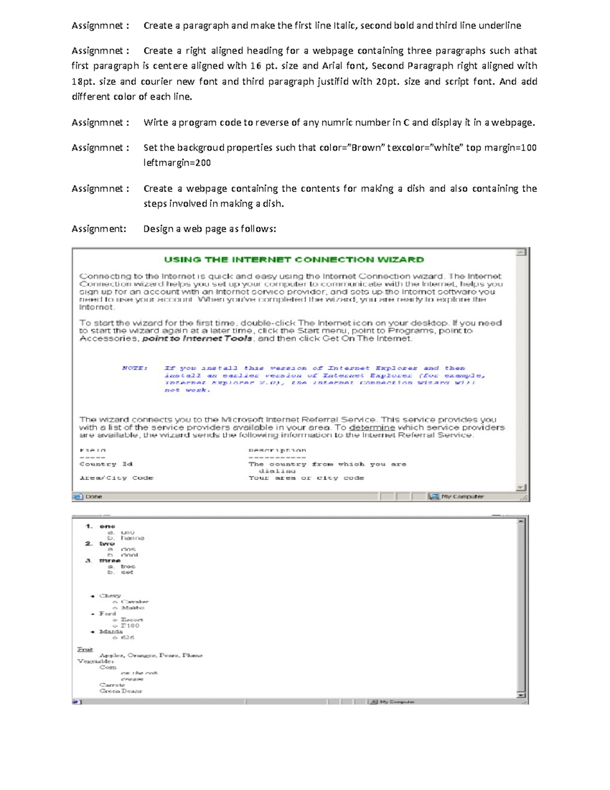 Assignments html - LEARN MORE - Assignmnet : Create a paragraph and ...