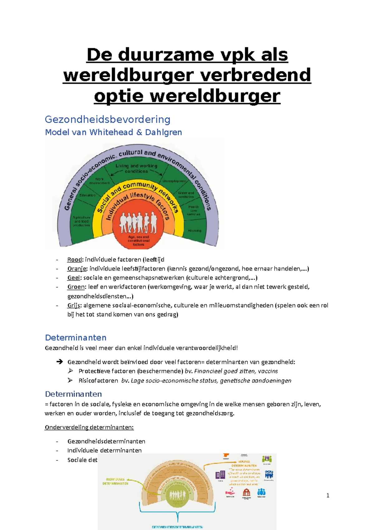 De duurzame vpk als wereldburger verbredend optie wereldburger - De duurzame vpk als ...