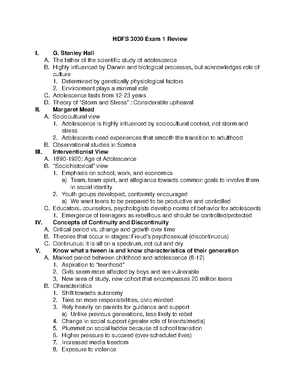 HDFS 3030 Exam 4 Review - Teen Pregnancy Risk Factors Early physical ...