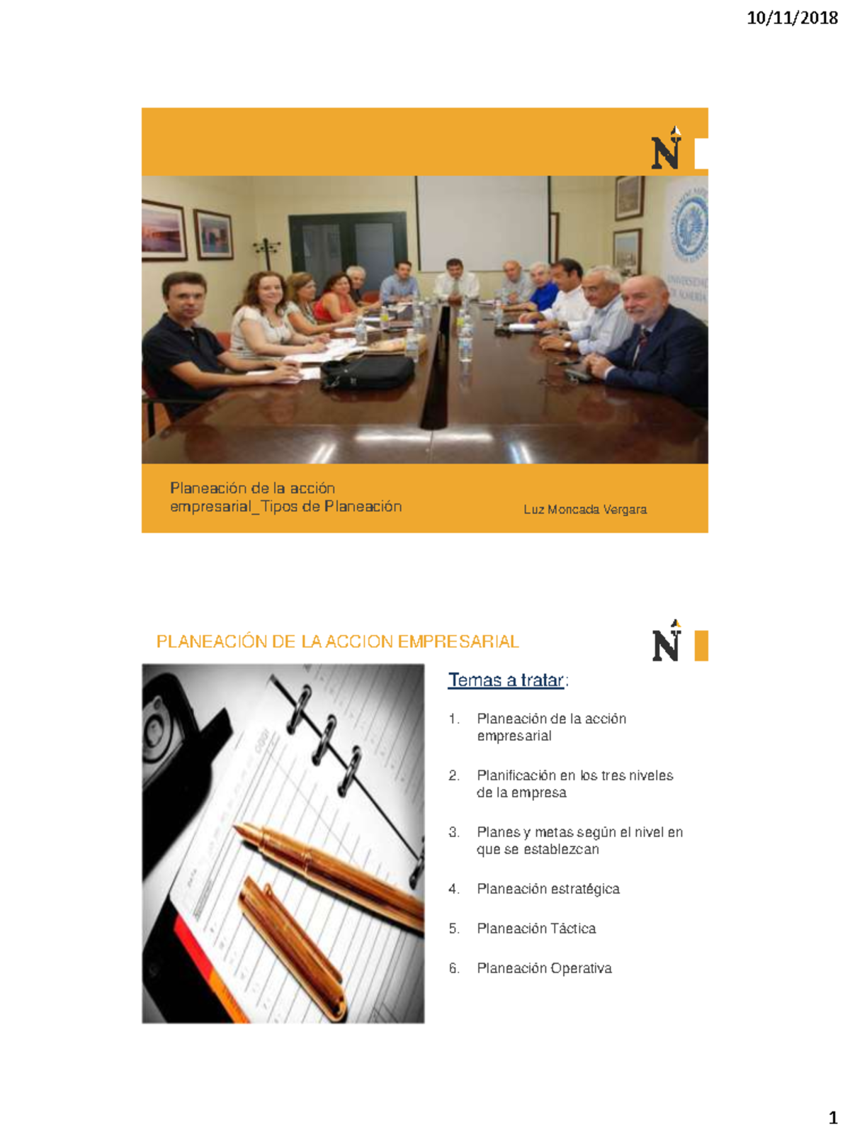 S312 Tipos de Planes Planeación Estratégica táctica y operativa ...