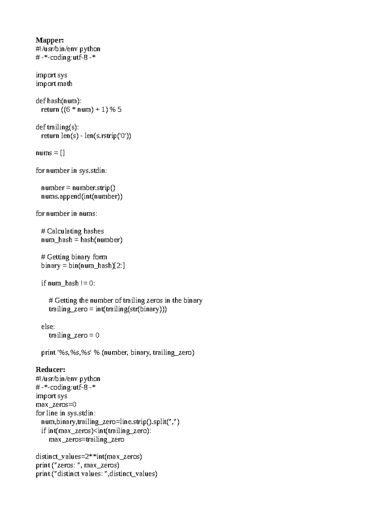 Exp 5 op - 501872 BDA Exp1 - Mapper: #!/usr/bin/env python -coding:utf-8 - import sys import ...
