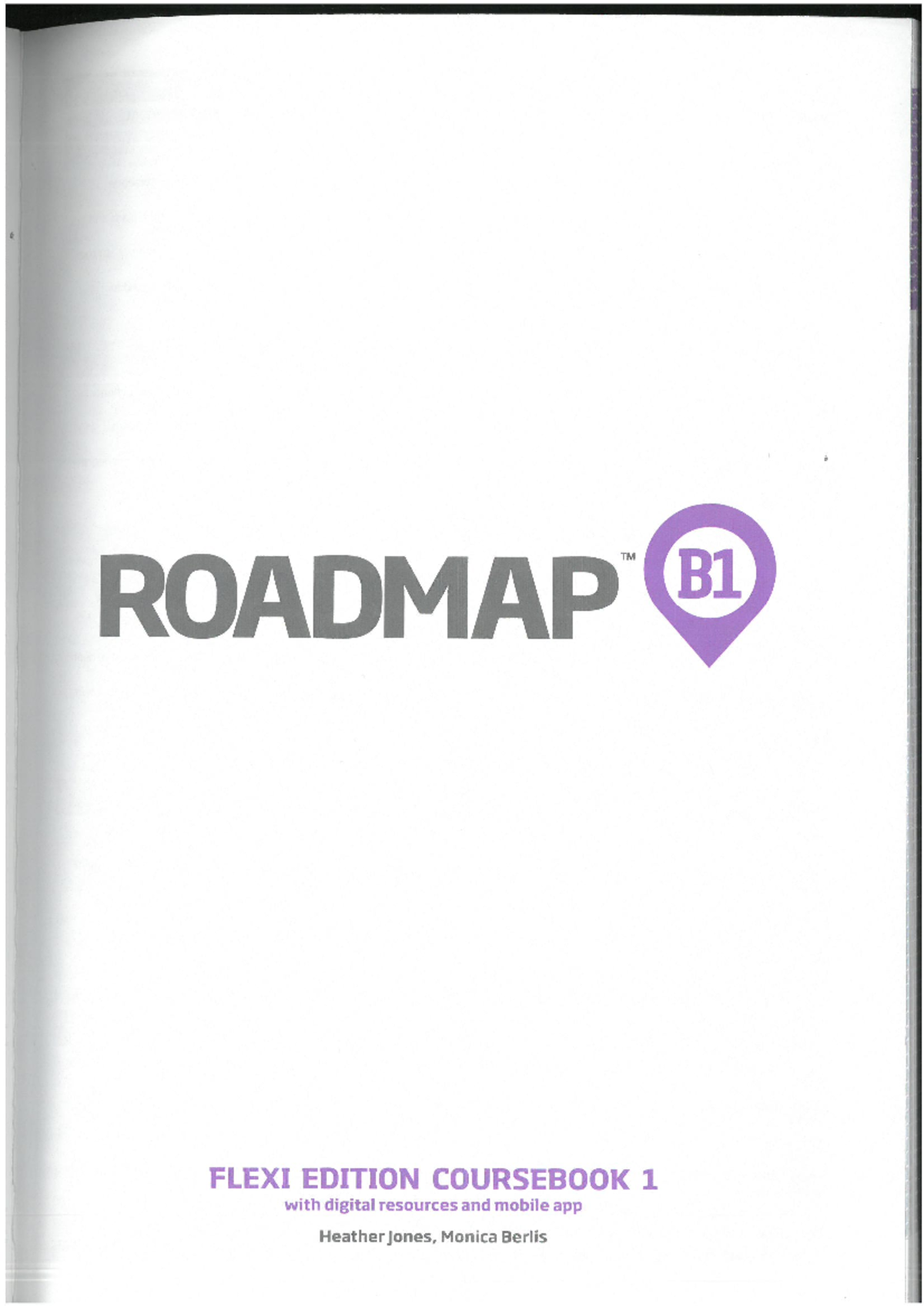 Roadmap B1 Tapa violeta Book 1 - Inglés Básico - Studocu