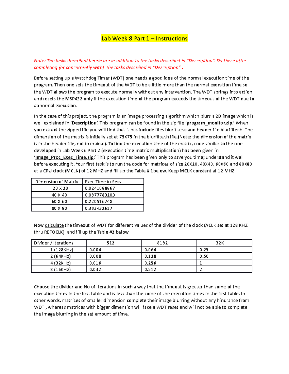 Lab Week 8 Part 1 Instructions - Lab Week 8 Part 1 – Instructions Note ...