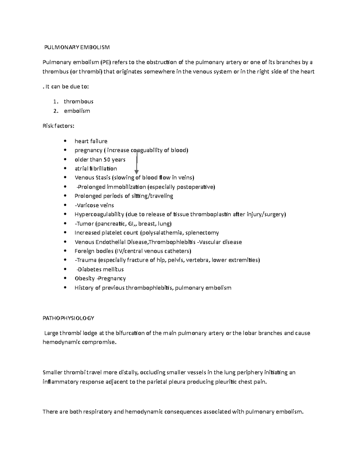 Pulmonary Embol-WPS Office - PULMONARY EMBOLISM Pulmonary embolism (PE ...