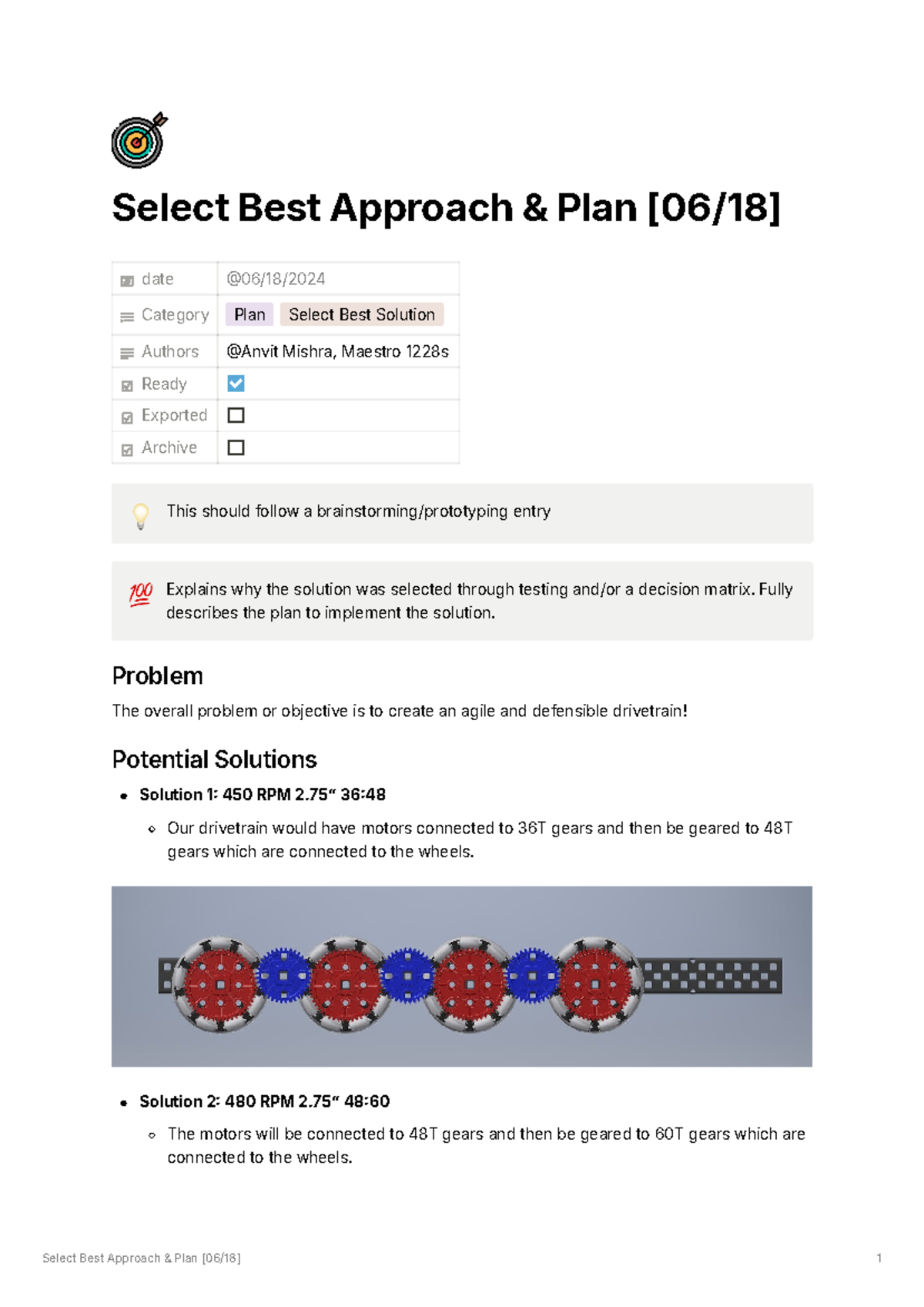 P1 - asd - Select Best Approach & Plan 06/18 1 Select Best Approach ...