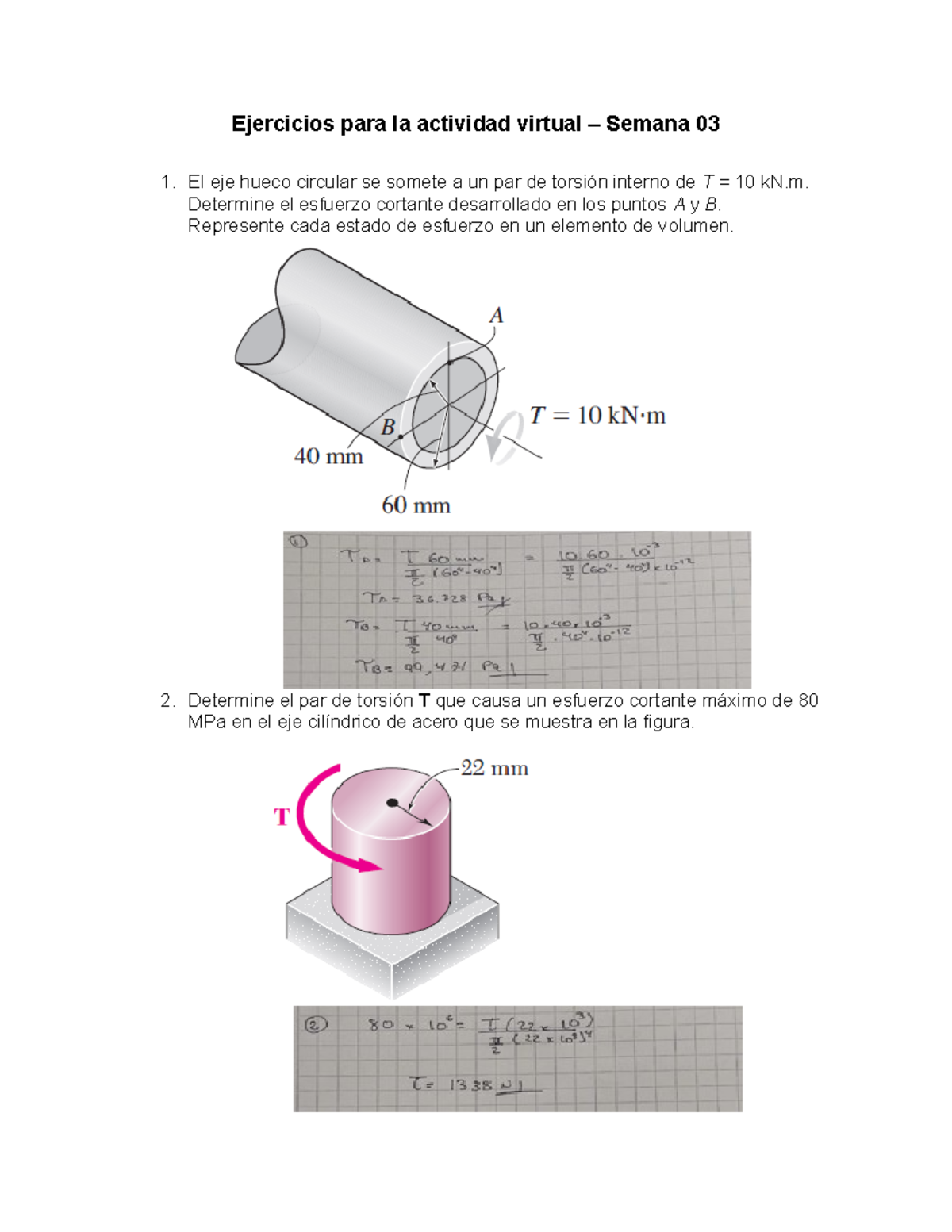 U3 S3 Ejercicios para actividad virtual - Ejercicios para la actividad ...