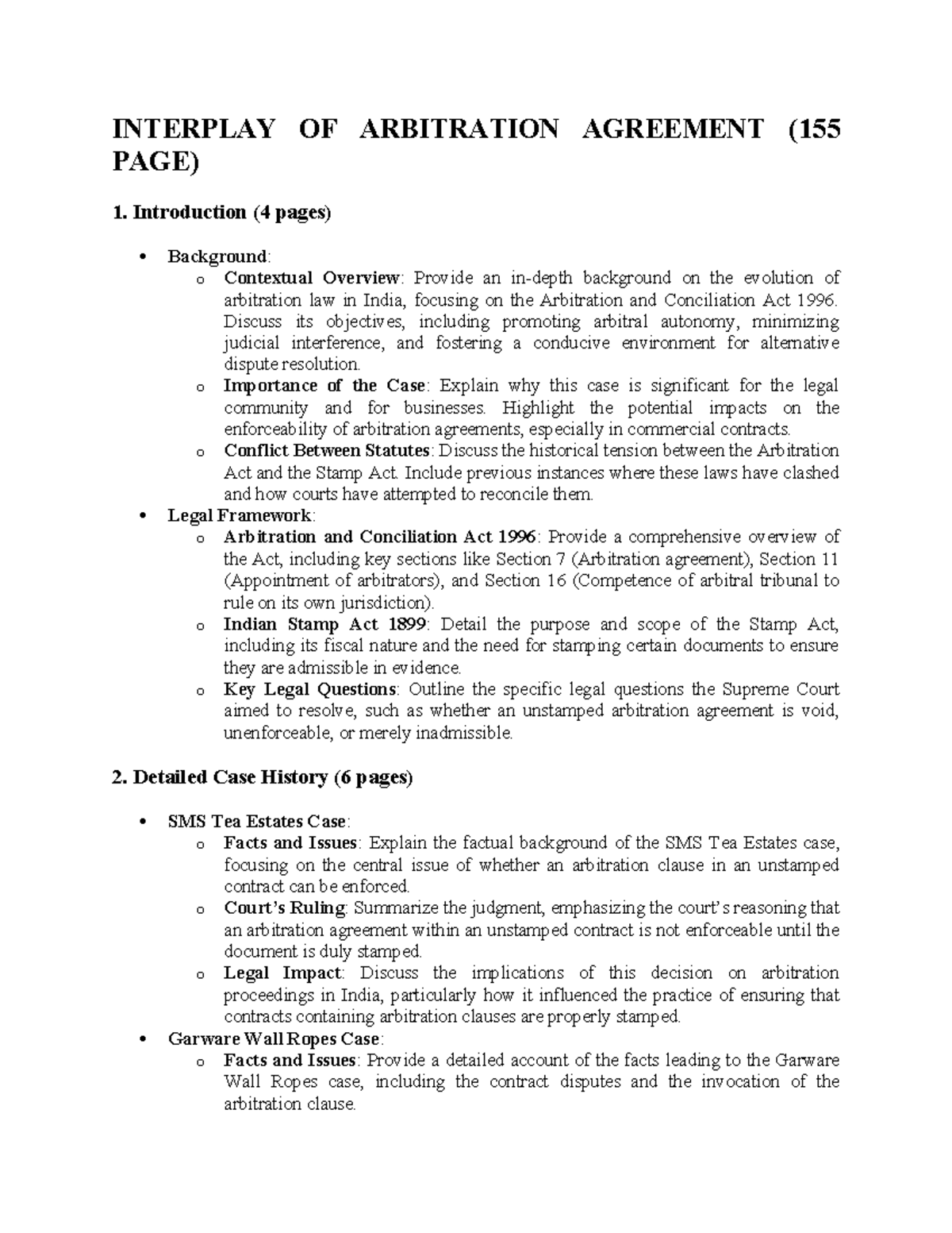 Arbitration case summary - INTERPLAY OF ARBITRATION AGREEMENT ( PAGE) 1 ...