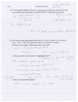 MCR3U Final Exam Formula Sheet 3 - MCR3U1 Formulas Compound Interest: A ...