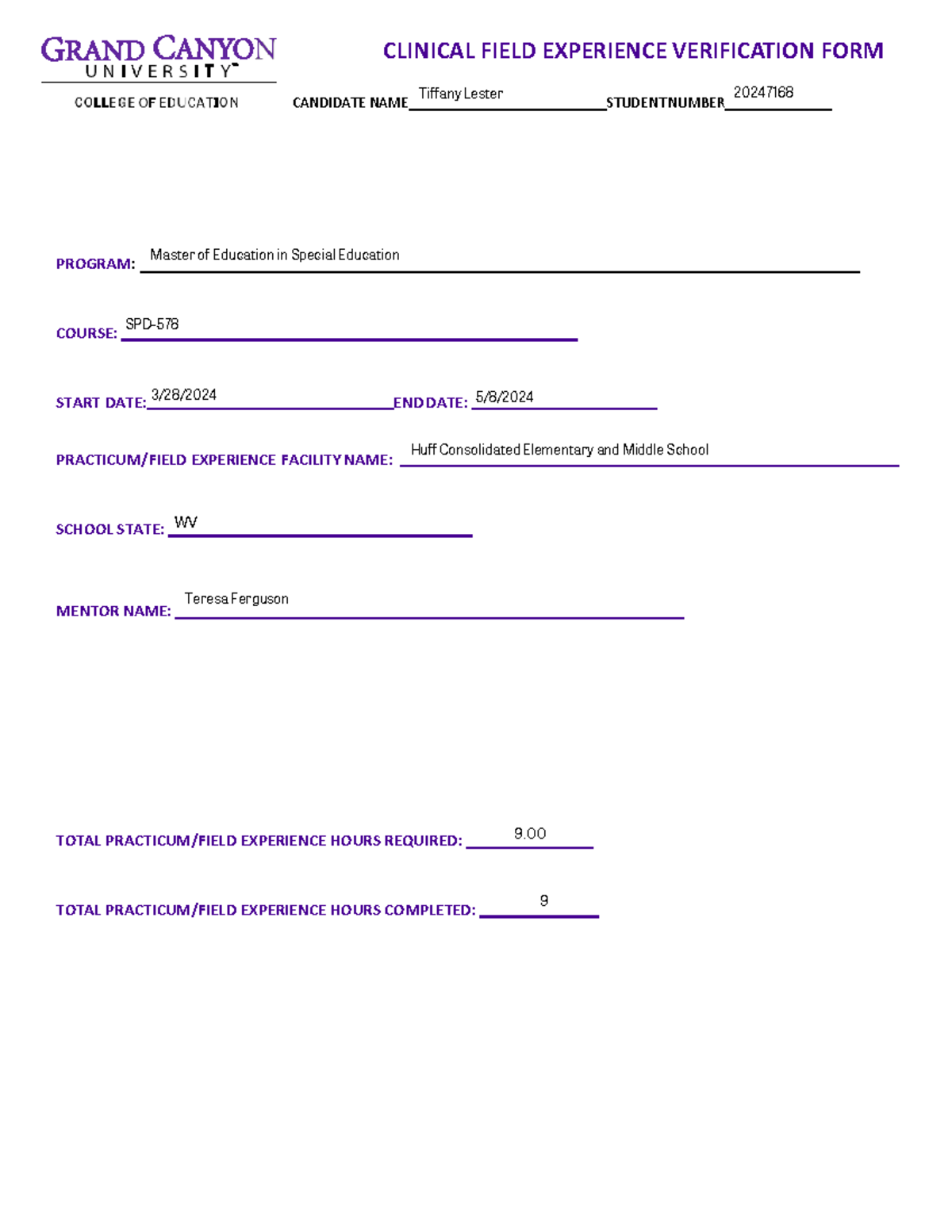SPD 578 - Assignments - ####### CANDIDATE NAME STUDENT NUMBER PROGRAM ...