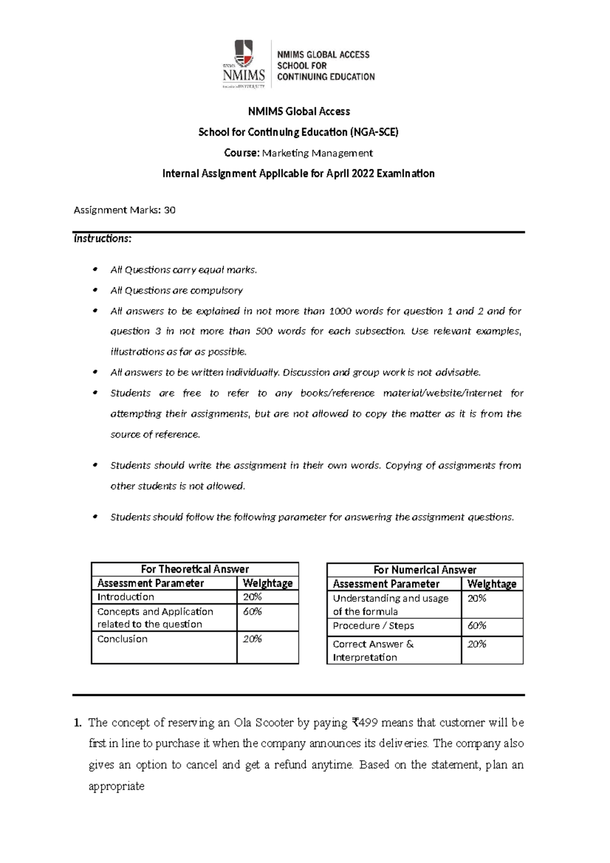Marketing Management - Assignment April 2022 WJAHaw HQ 7c (1)-converted ...