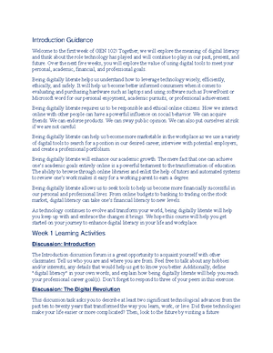 Week 5 Final Paper Notes - Week 5 Final Paper Due November 28th Prior ...