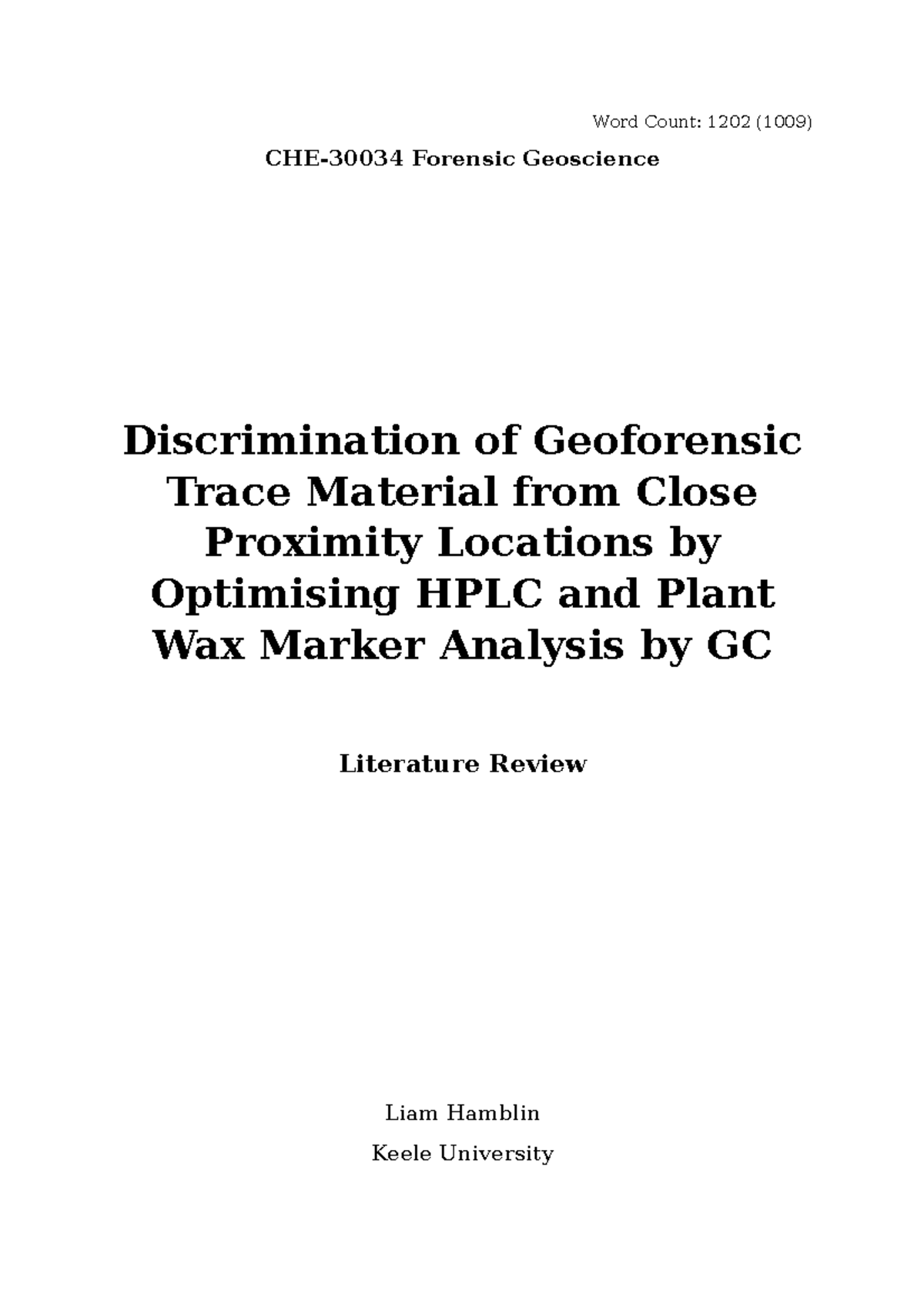 Geoscience Literature Review Word Count 1202 1009 CHE 30034 geoscience-literature-review-word-count-1202-1009-che-30034
