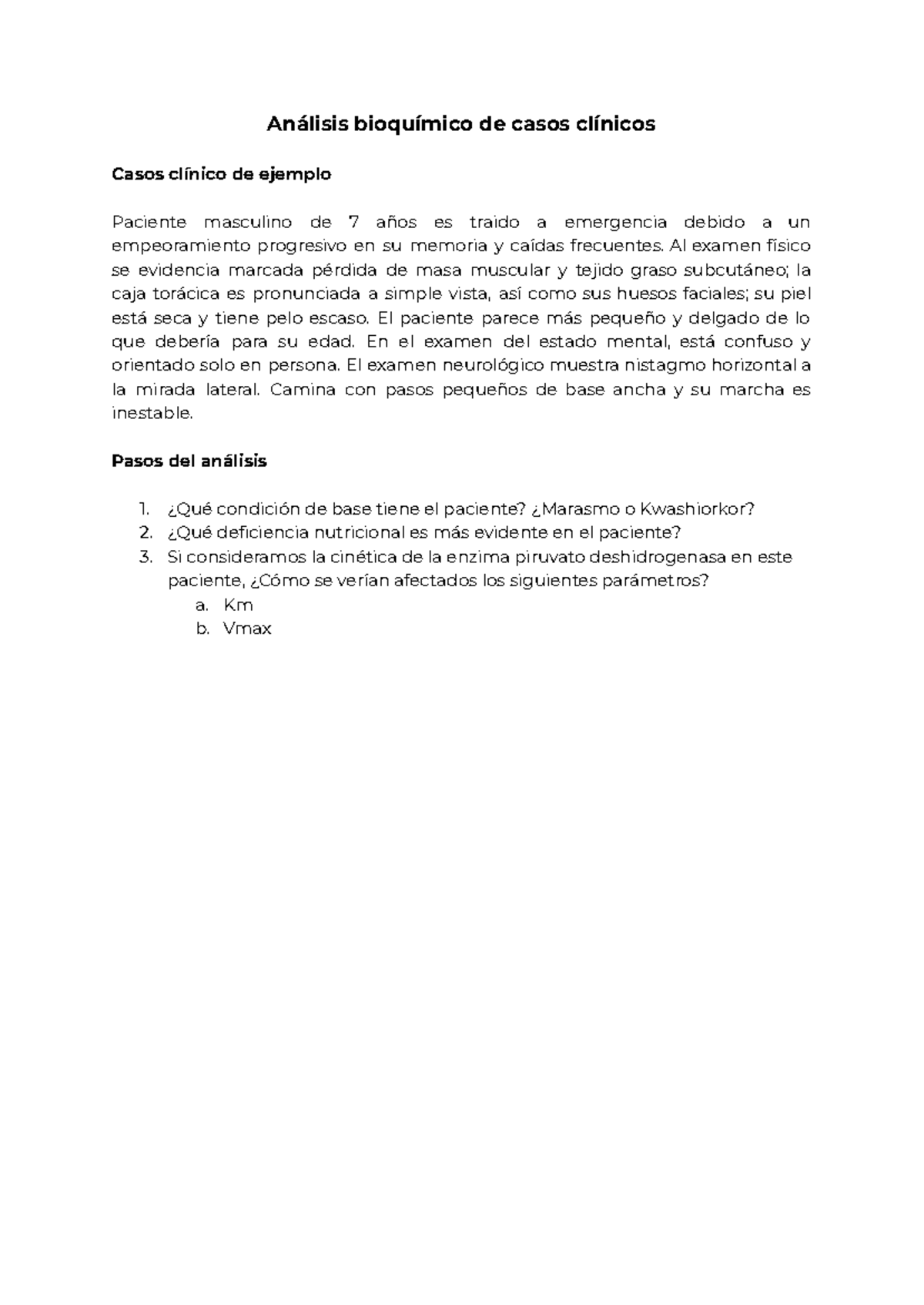 ¿Marasmo o Kwashiorko - fasdfasd - Análisis bioquímico de casos ...