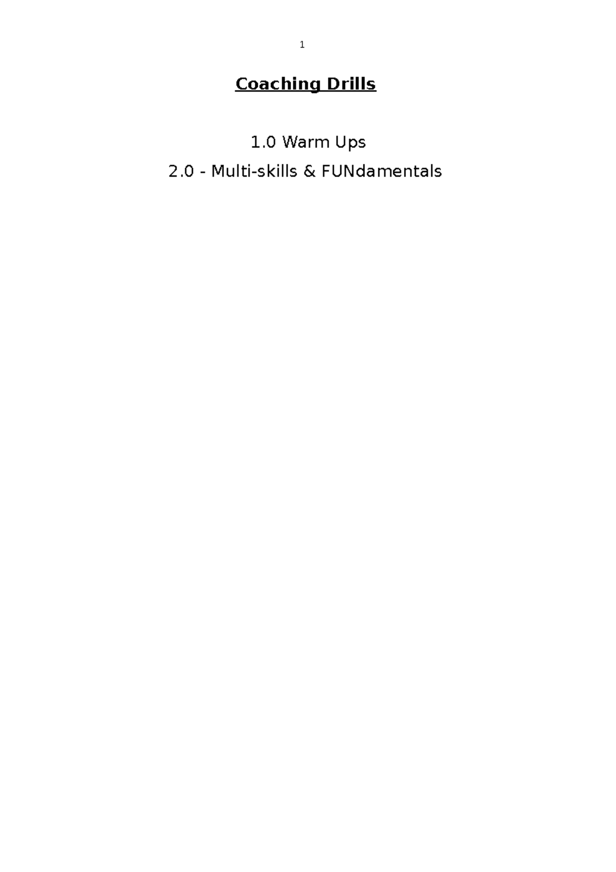 Coaching Portfolio 1 Coaching Drills 1 Warm Ups 2 Multi skills amp coaching-portfolio-1-coaching-drills-1-warm-ups-2-multi-skills-amp