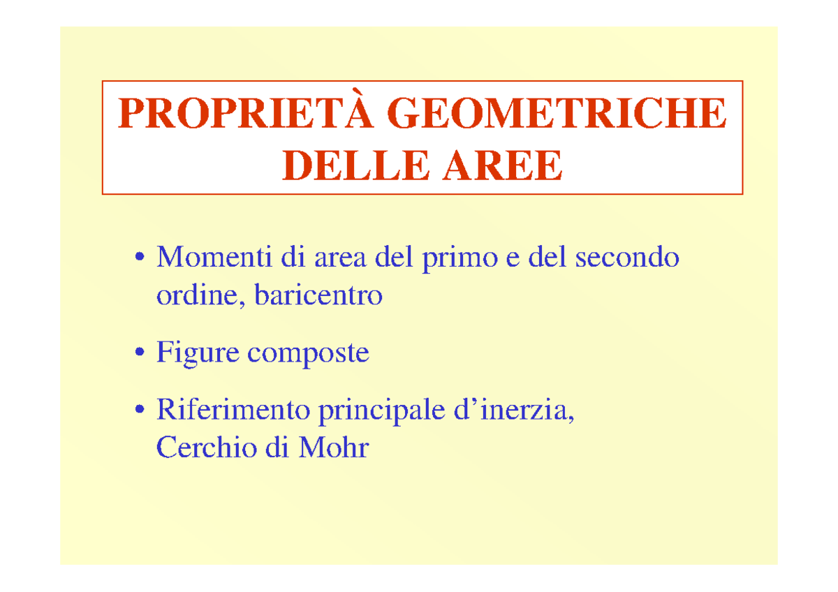 05b - geometria aree - Appunti 5 - PROPRIETÀ GEOMETRICHE DELLE AREE ...