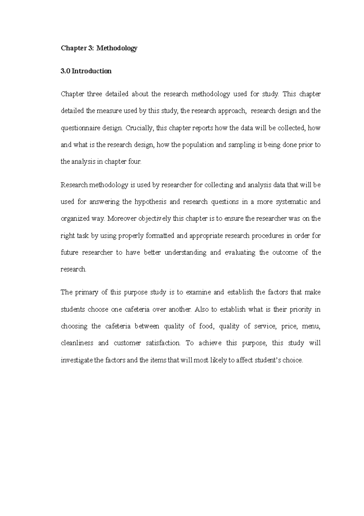 Chapter 3 This Is Essay About Customer Behaviour In Hospitality chapter-3-this-is-essay-about-customer-behaviour-in-hospitality