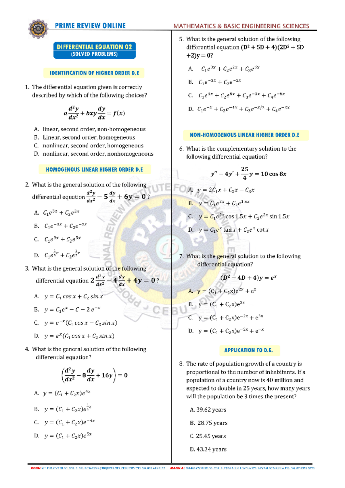 Differential-Equations-2 - Engineering Mechanics - Studocu
