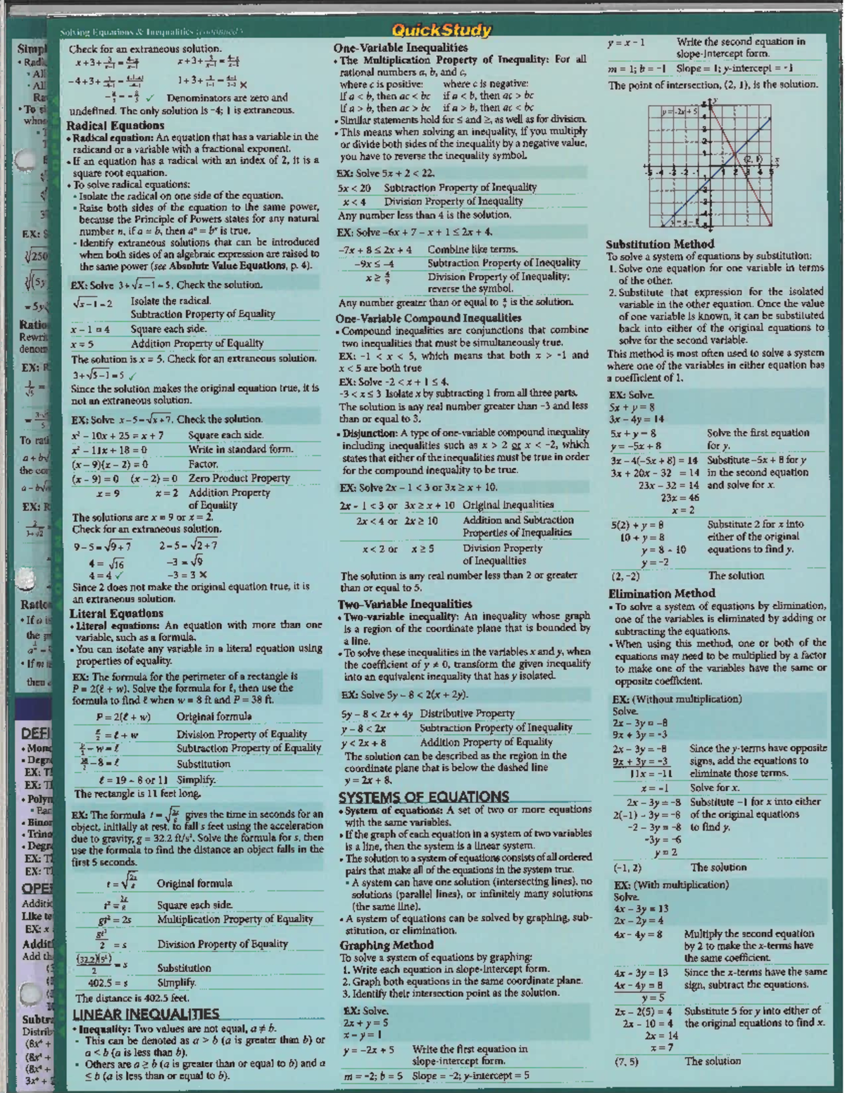 intermediate algebra - MATH 110 - Studocu