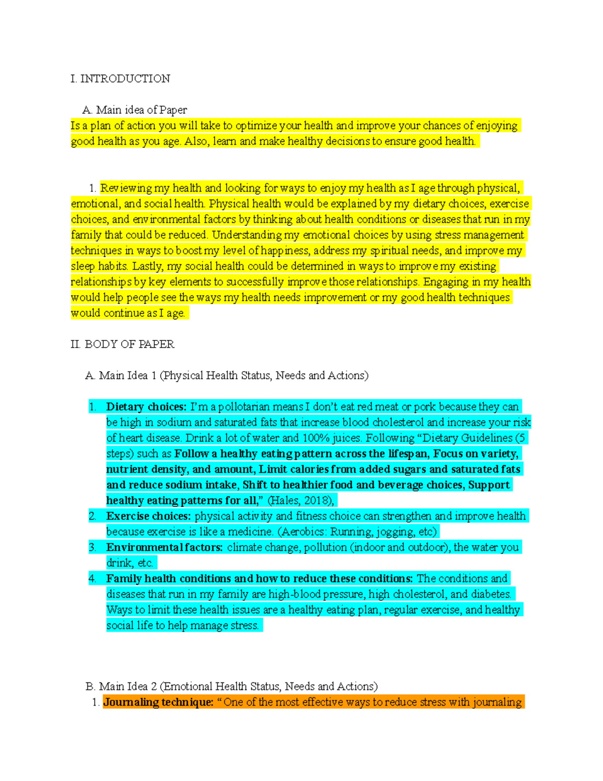 4-3 Final Project Submit Outline of Final Project - I. INTRODUCTION A ...