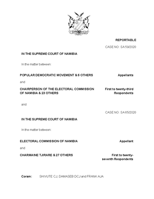 Namibian Constitution - as amended by Namibian Constitution First ...