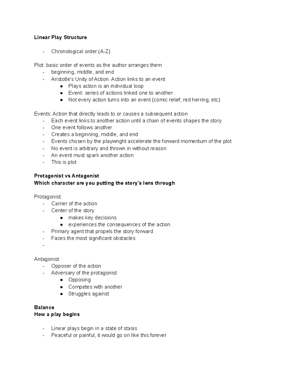 Linear Play Structure - Play Analysis with Professor Lisa Devine ...