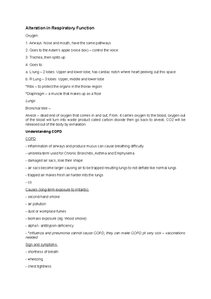Respiratory Assessment for Respiratory Case study Scenario - NURS601 ...