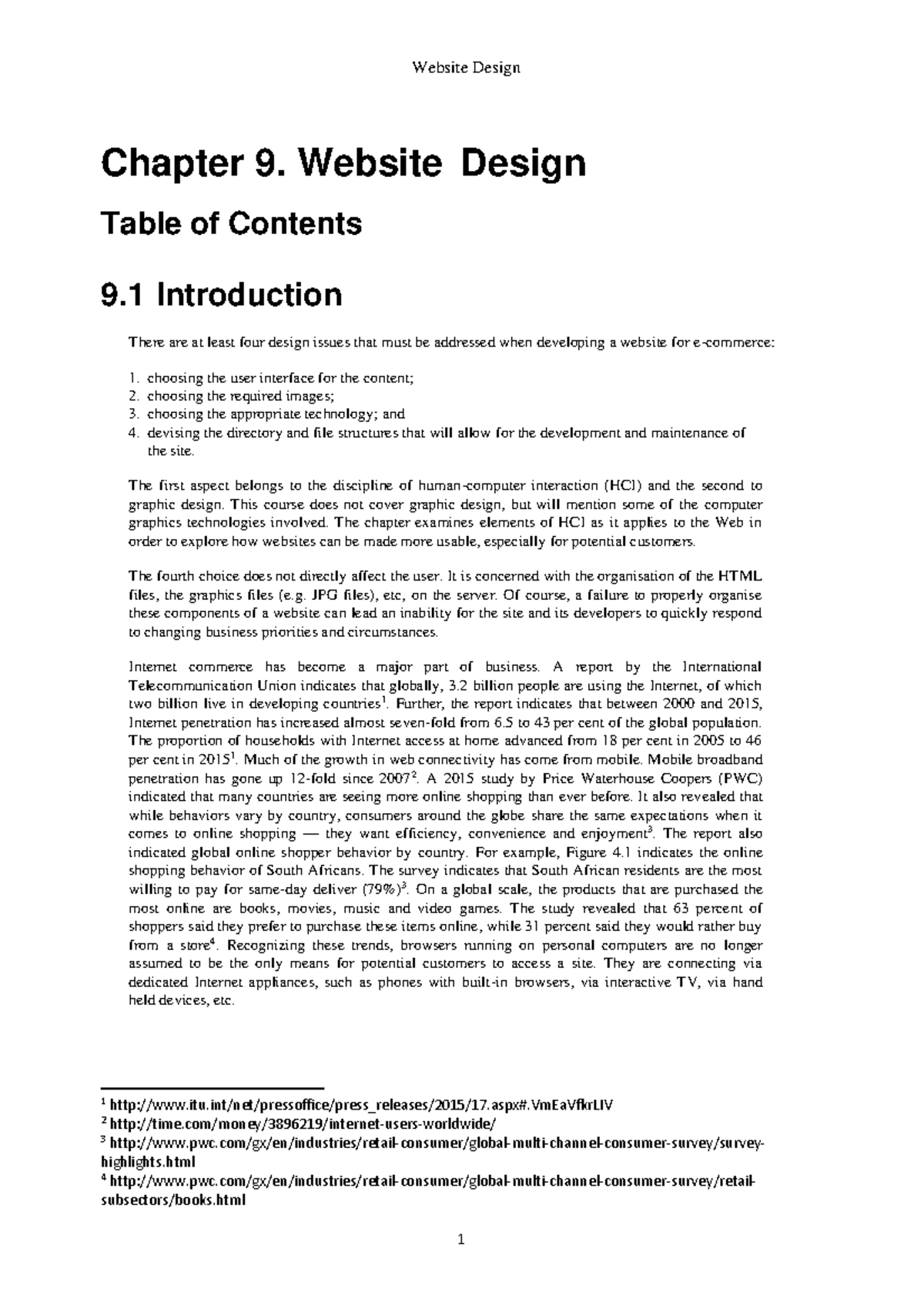 Web Designing Chapter-9 - Chapter 9. Website Design Table of Contents 9 ...