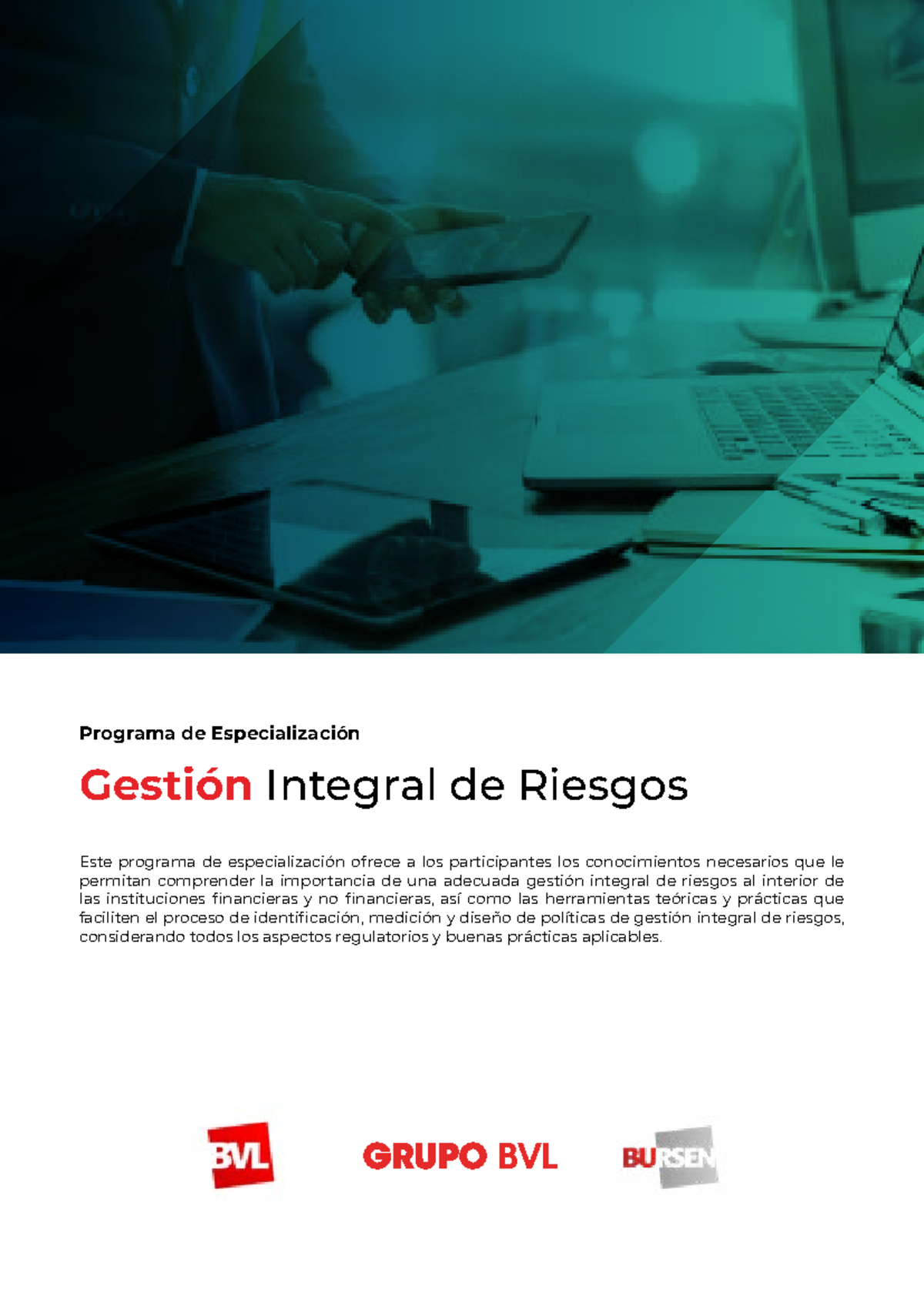 P. Gestión Integral de Riesgos - Gestión Integral de Riesgos Programa ...