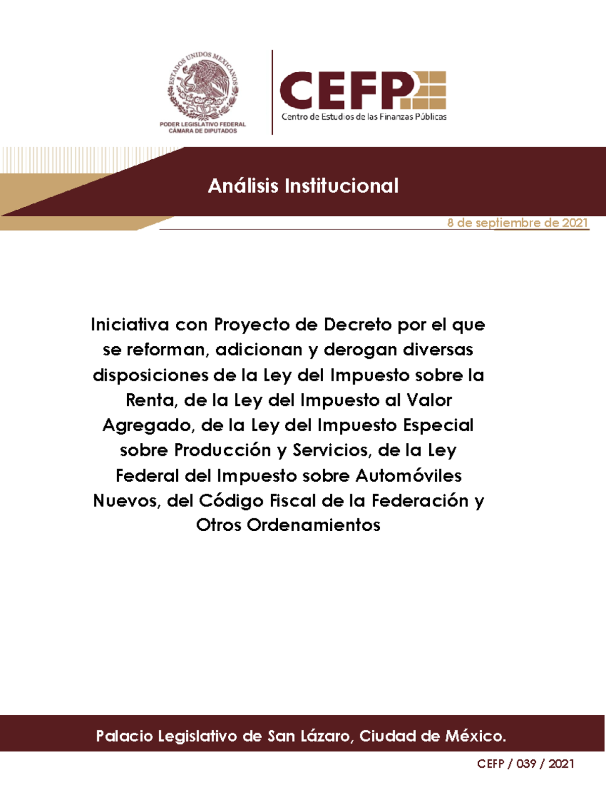 Cefp0392021 - Jwjwdbdb - Palacio Legislativo de San Lázaro, Ciudad de ...