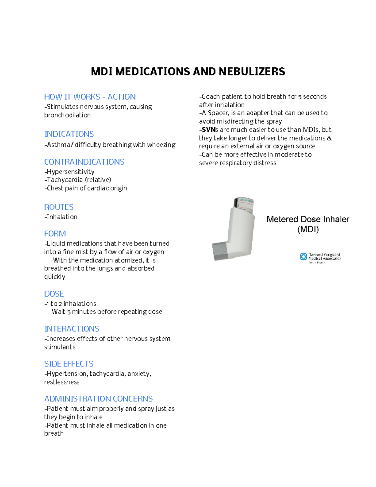 MDI Medications AND Nebulizers - MDI MEDICATIONS AND NEBULIZERS HOW IT ...