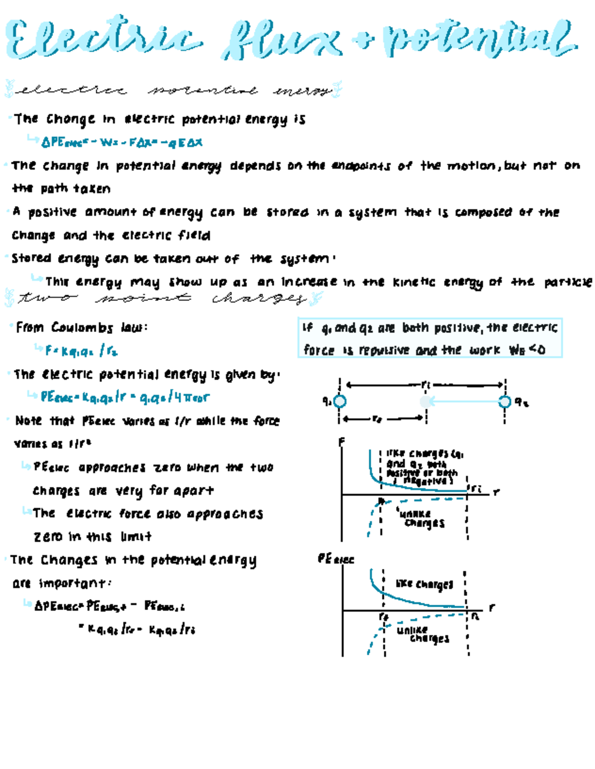 Physics Lecture 8 - Volker Crede PHY 2054 Notes Electric flux and ...
