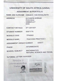 TPN 2601 - Unisa - Teaching practice - Studocu