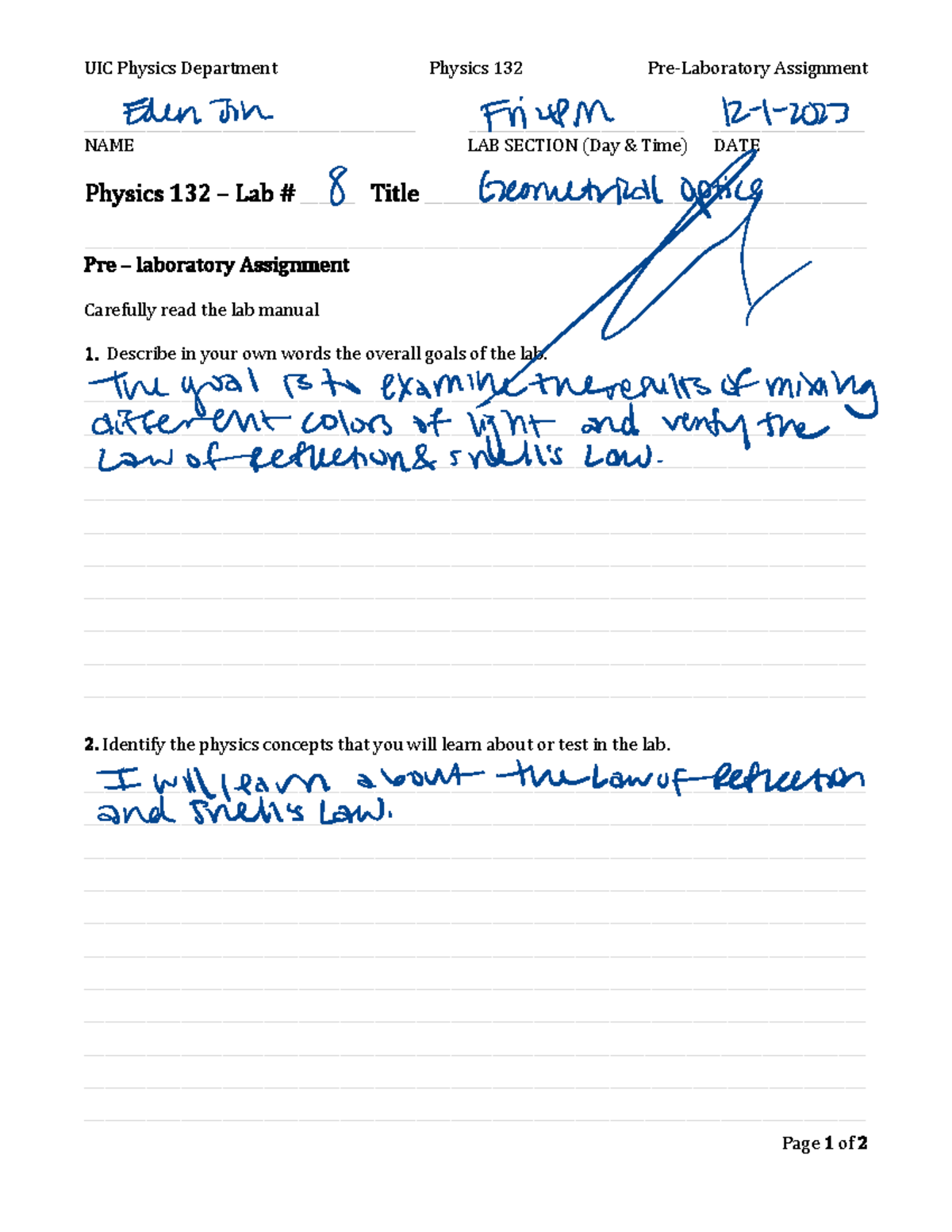 P132L08 Lab Report v20220726 pdf - UIC Physics Department Physics 132 ...