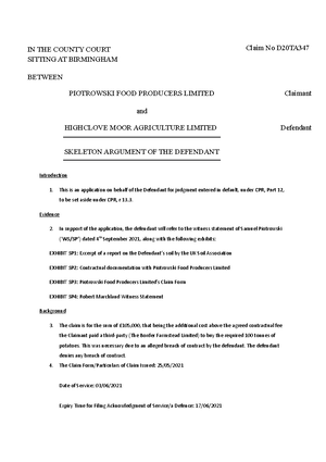 How to Write Skeleton Argument - SKELETON ARGUMENTS: A PRACTITIONERS ...
