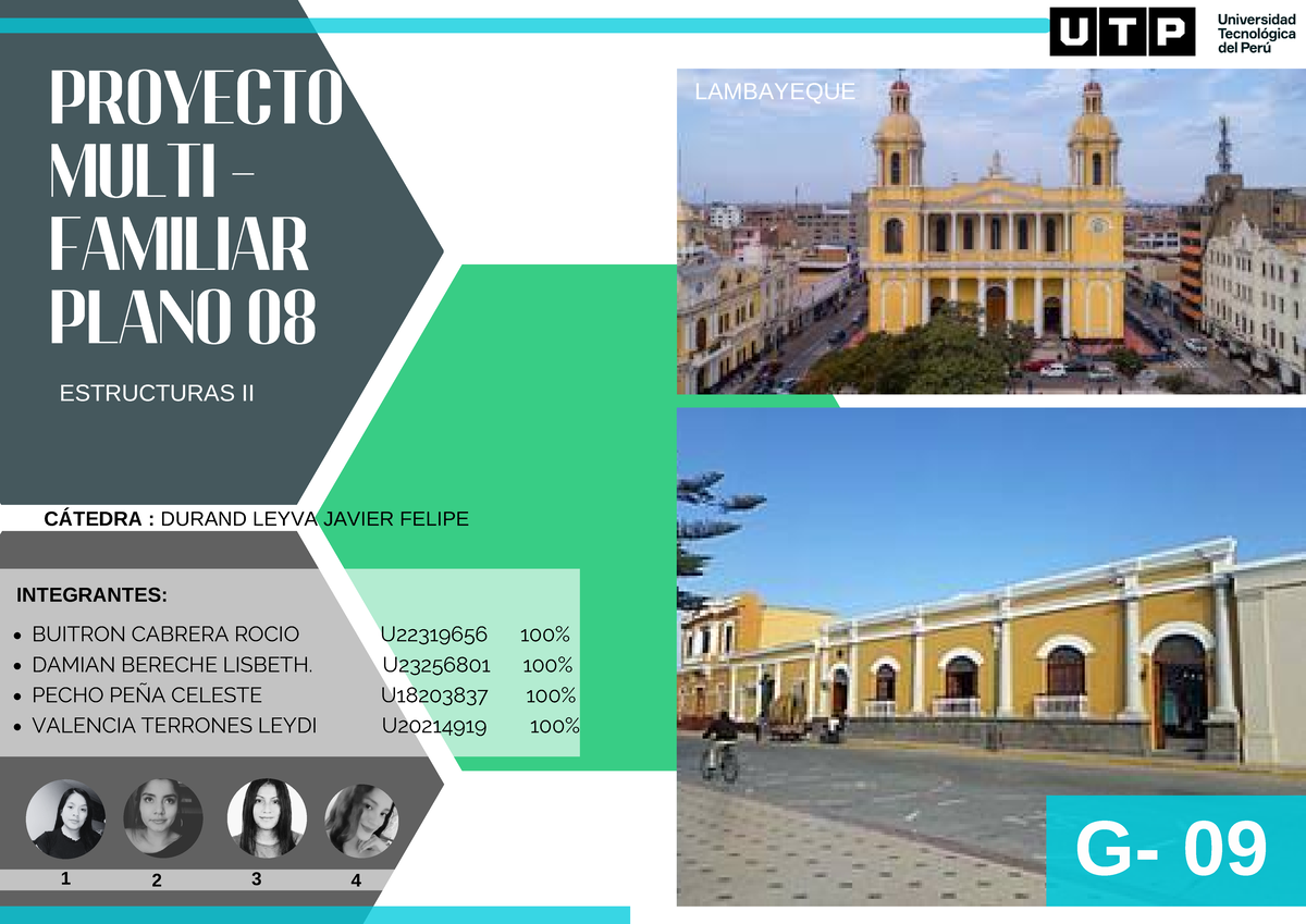 G.9 Plano 08 Multifamiliar (2) - PROYECTO MULTI - FAMILIAR PLANO 08 ESTRUCTURAS II G- 09 CÁTEDRA ...